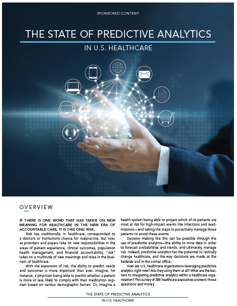 The State of Predictive Analytics in U.S. Healthcare | Modern Healthcare