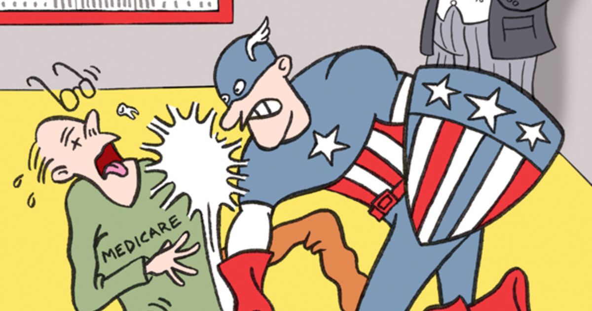 Cartoon: A hit to Medicare | Modern Healthcare