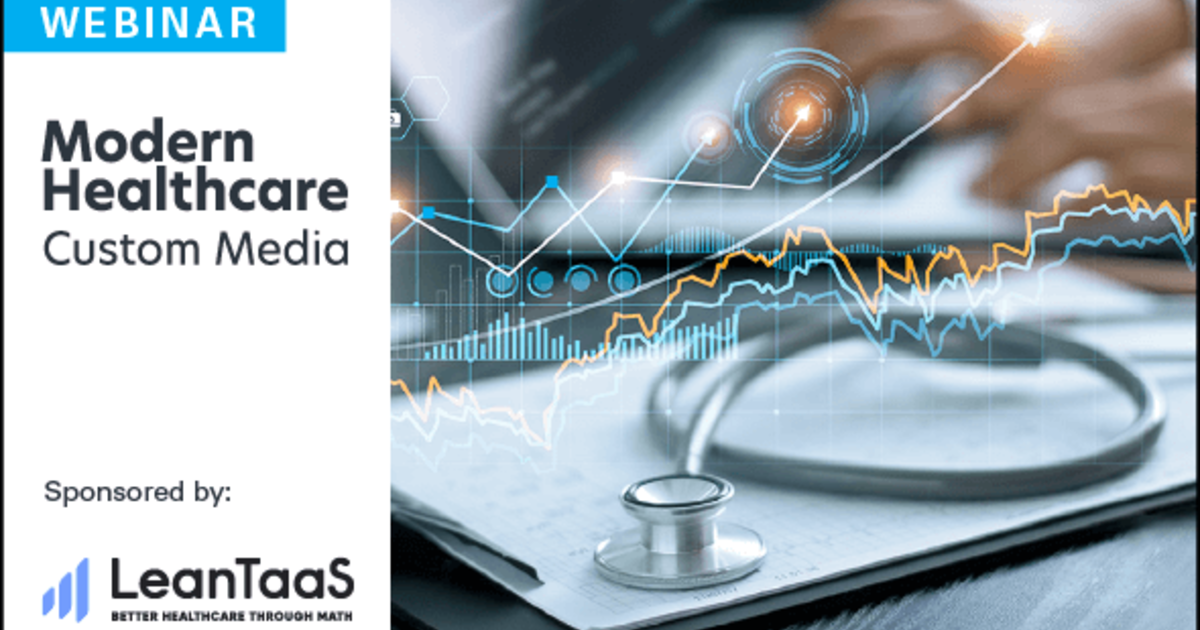 Webinar: Perspectives on optimizing asset utilization in healthcare ...