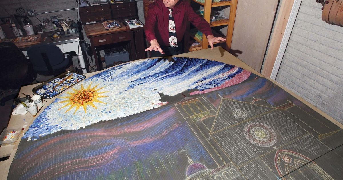 Surgeon turns to mosaics to build gift for his hospital | Modern Healthcare