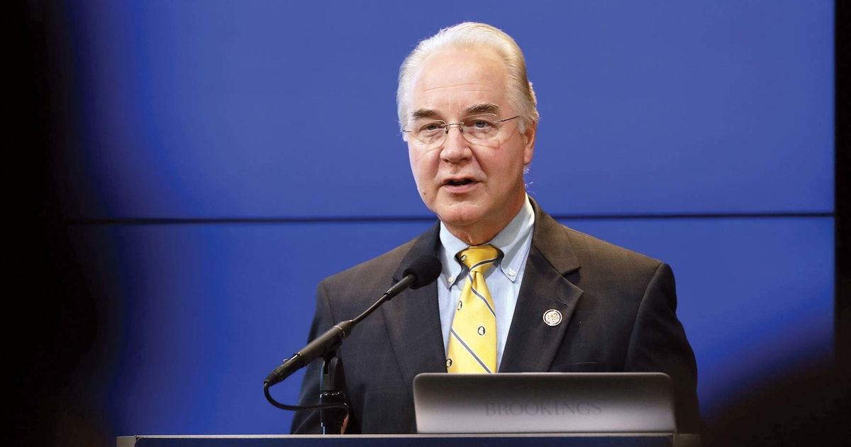 Former HHS Secretary Price: It was mistake to zero out coverage penalty ...