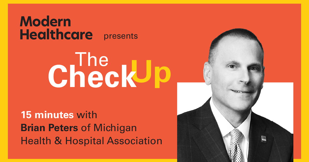 The Check Up: Brian Peters of the Michigan Health & Hospital ...