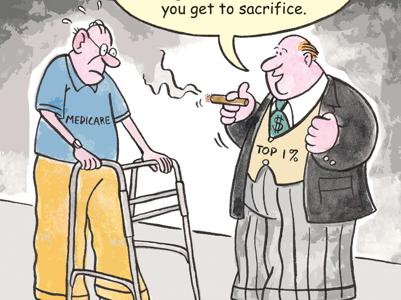 Cartoon: Shared sacrifice?